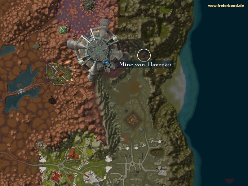 Mine Von Havenau Landmark Map And Guide Freier Bund World Of Warcraft