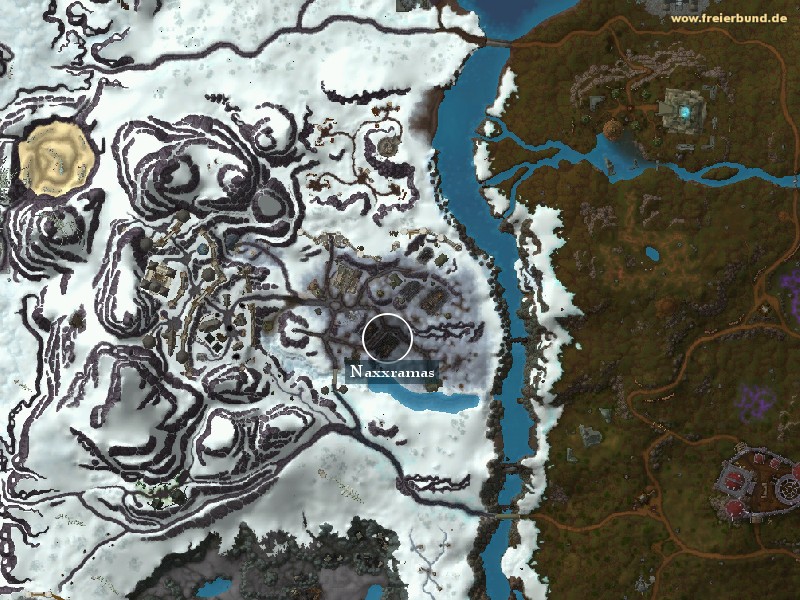 Naxxramas Landmark Map And Guide Freier Bund World Of Warcraft