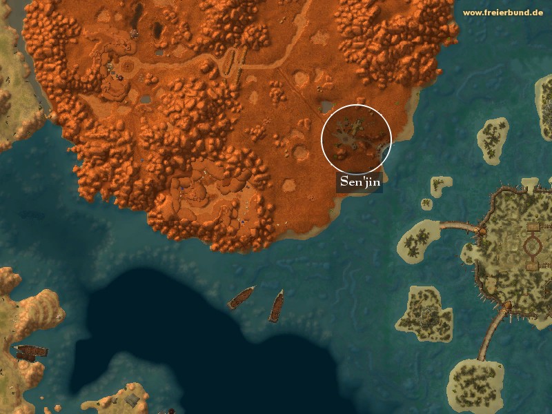 Sen'jin - Landmark - Map & Guide - Freier Bund - World of Warcraft Sen'jin - Landmark - Map & Guide - Freier Bund - World of Warcraft