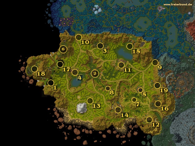 Erforscht Nagrand Erfolg Map And Guide Freier Bund World Of Warcraft